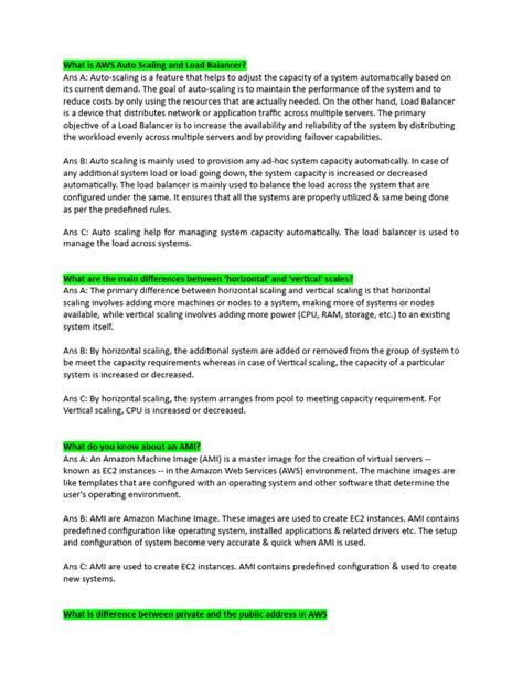 Aws Architect Question Set Final Pdf Scalability Ip Address