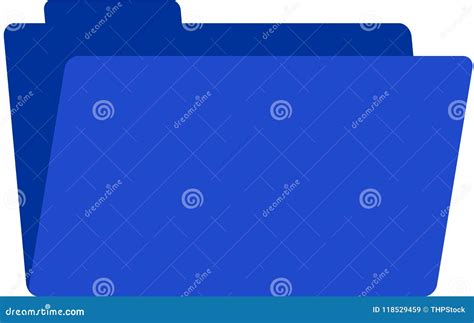 Open File Folder With Documents And Pencil Blank Cardboard Ring Binder