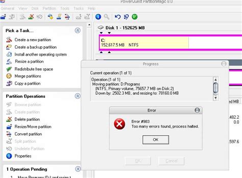 partitionmagic cannot resize partition software discussion and support