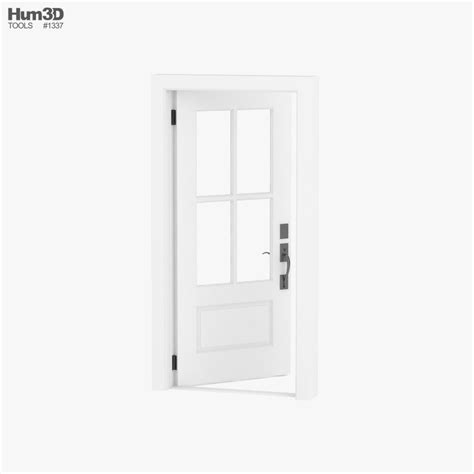 유리로 된 전면 출입문 3d 모델 다운로드 건축 On