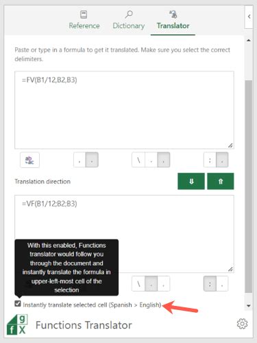How To Translate Formulas In Microsoft Excel