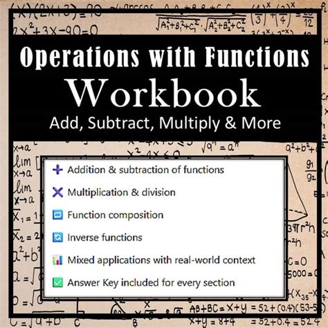 Operations With Functions Practice Workbook Algebra 2 Resource By Mr Ouis
