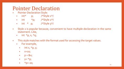 Pointers In C Ppt