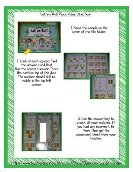 Place Value Lowest Highest Number File Folder Activity CC Aligned