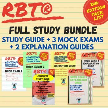 RBT Exam Full Study Bundle Mock Exams Study Guide Explanation Guides