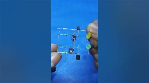 Simple Electronic Flipflop Circuit Using Bc547 Transistor Shorts Youtube