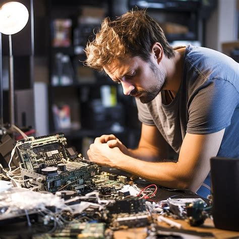 Premium Photo Desktop Computer Disassembly Repair By Expert Hardware