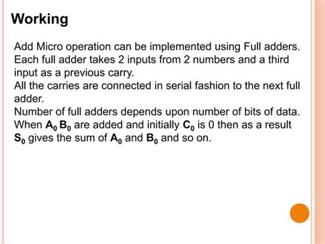 Arithmetic Micro Operations Pptx