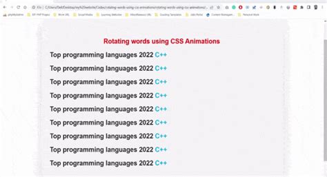Sliding Text Effect Using Css And Javascript