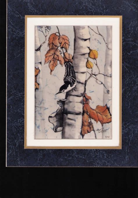 Beth Erlund Johnson Batik Print Numbered And Signed 1992 Matted Bagged Unused 4900016182