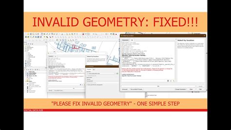 How To Fix Invalid Geometry Errors In QGIS IN ONE SECOND YouTube