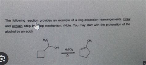 Solved The Following Reaction Provides An Exampio Of A