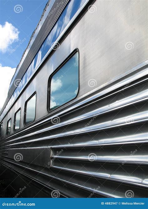 Silver Train Stock Image Image Of Holiday Transportation 4882947