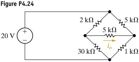 solved use the mesh current method to find i0 in the circuit in fig p4
