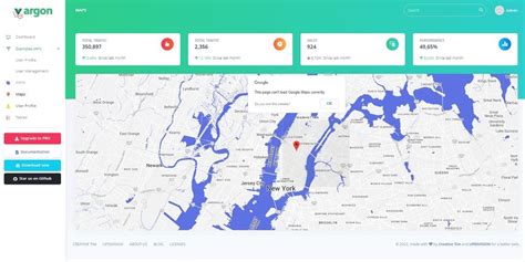 vue argon dashboard laravel free starter