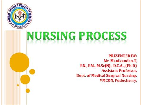 Nursing Process Powerpoint Presentation Community Nursing Center