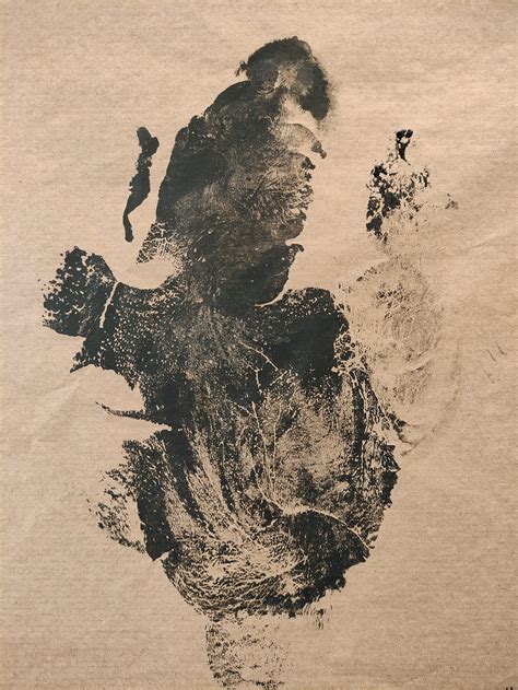 Male Nude Original Abstract Imprint Drawing Penis Imprint Gay Art Homoerotic Art Cock