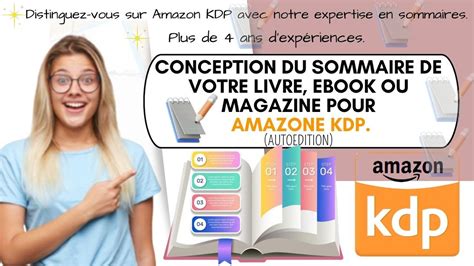 Je Vais Concevoir Le Sommaire De Votre Livre Ebook Ou Magazine Pour