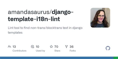 Github Amandasaurusdjango Template I18n Lint Lint Tool To Find Non