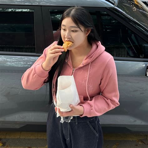 통통녀추천 빈티지 프린팅 기모 크롭 후드 집업 키큰녀 키큰여자 통통녀 에이블리