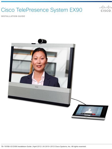CISCO TELEPRESENCE SYSTEM EX90 INSTALLATION MANUAL Pdf Download ManualsLib