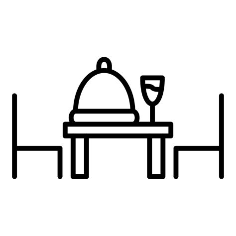 Dinner Table Icon Style 20878724 Vector Art At Vecteezy