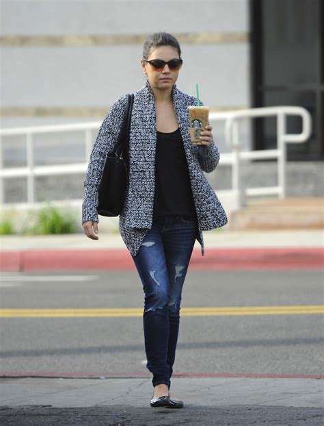 Mila Kunis In Jeans At Starbucks In Hollywood Hawtcelebs