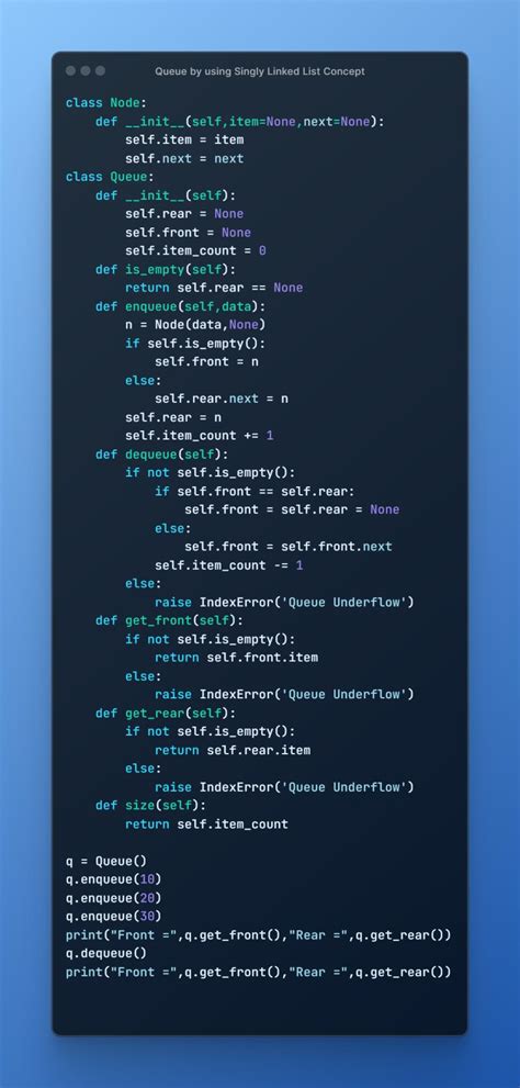 How To Implement Queue Data Structure With Singly Linked List