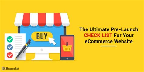 The Ultimate Pre Launch Checklist For Your ECommerce Website Shiprocket