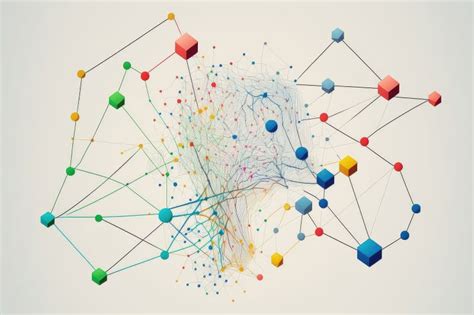 neural network with different types of data represented by different