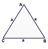 Aire Dun Triangle équilatéral