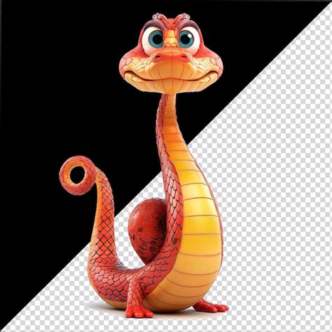 Cartoon De Serpent Mutant Illustration Personnage De Dessin Animé De Serpent Mutant Psd
