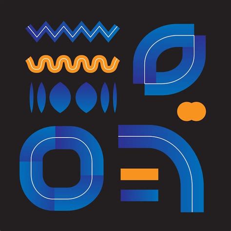 Premium Vector Shape And Gradient Cool Colorfull