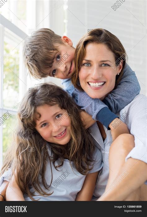 Son Daughter Embracing Image Photo Free Trial Bigstock