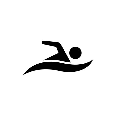 Swimming Icon Design Template 7635999 Vector Art At Vecteezy