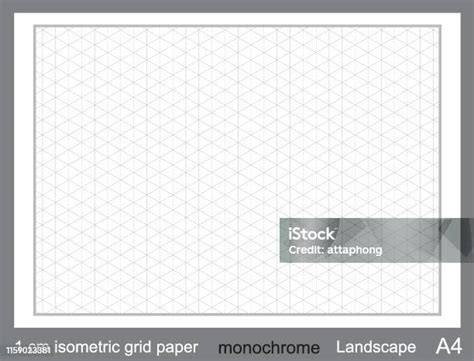 1cm A4 등각투영 그리드 종이 아이소메트릭 그리드 벡터 일러스트 아이소메트릭 그리드 그래프 0명에 대한 스톡 벡터 아트 및