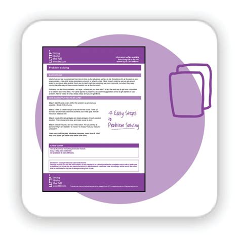 The 4 Steps To Problem Solving Living Life To The Full Self Help Books Online CBT