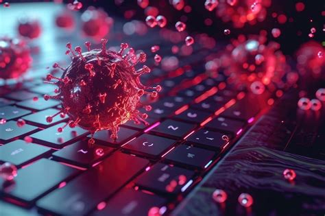 Premium Ai Image A Detailed View Of A Computer Keyboard With A Bright