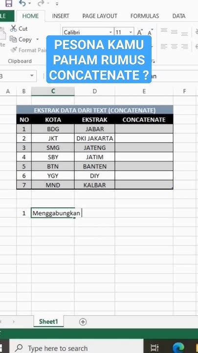 Ekstrak Data Dari Text Concatenatemicrosoftexcel Excel Exceltips Exceltutorial Tutorial
