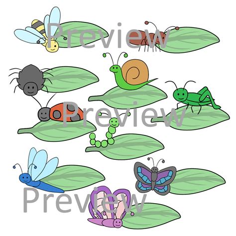 Editable Insect Name Tags Etsy