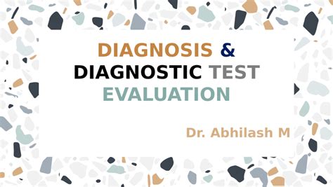 Pdf Diagnosis And Diagnostic Test Evaluation