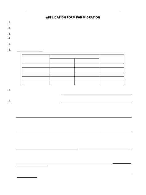 Migration Form To Other University 2021 Pdf