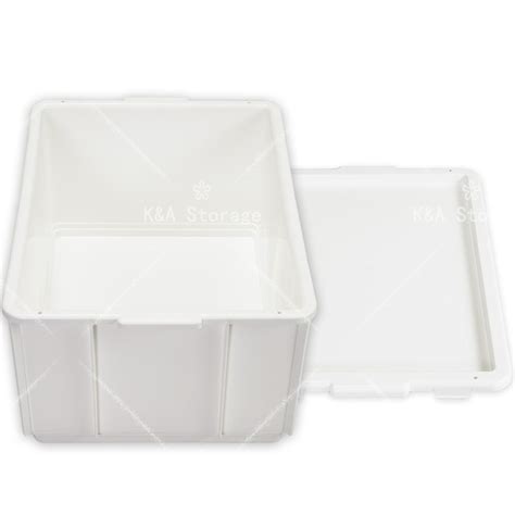 Stackable Tote Box With Lid L Minimum Order Quantity Gooya