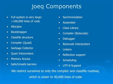 Ppt Joeq Compiler System Powerpoint Presentation Free Download Id