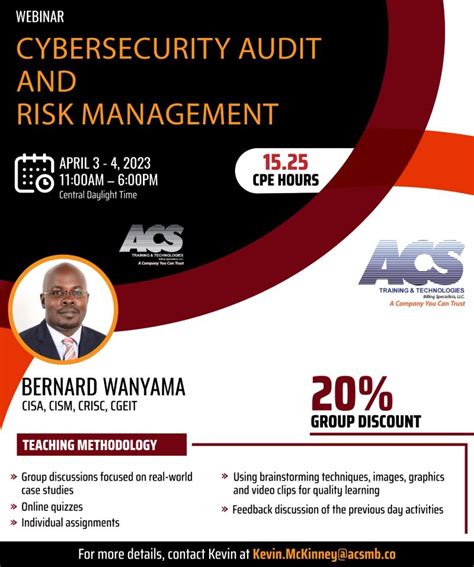 Cybersecurity Audit It Datasecurity Datastrategy Riskmanagement… Acs Training