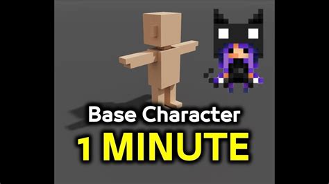 Make A Character In 1 Minute Magica Voxel Youtube