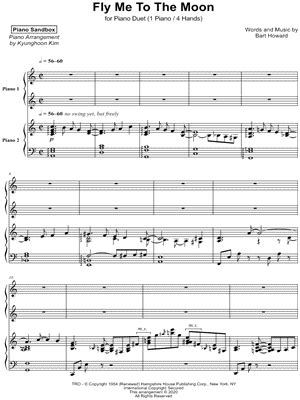 Fly Me To The Moon Sheet Music By Frank Sinatra