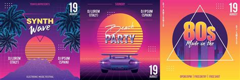 Retro Wave Design Concept 3290870 Vector Art At Vecteezy