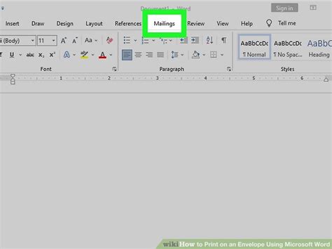 How To Print On An Envelope Using Microsoft Word With Pictures
