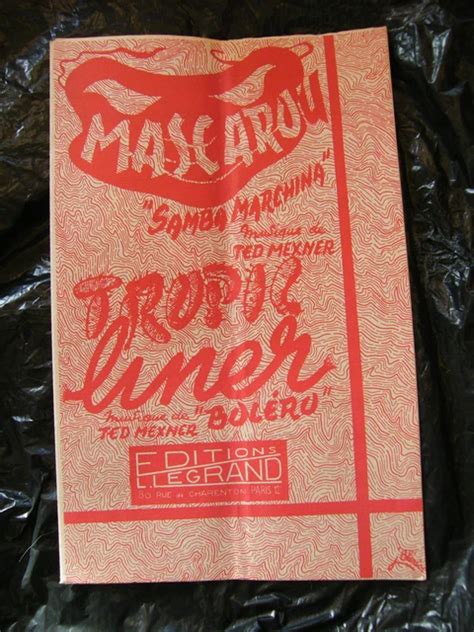 And Spartito Mascarou Ted Mexner Tropic Liner 1955 Samba Bolero Eur 13 47 Picclick It
